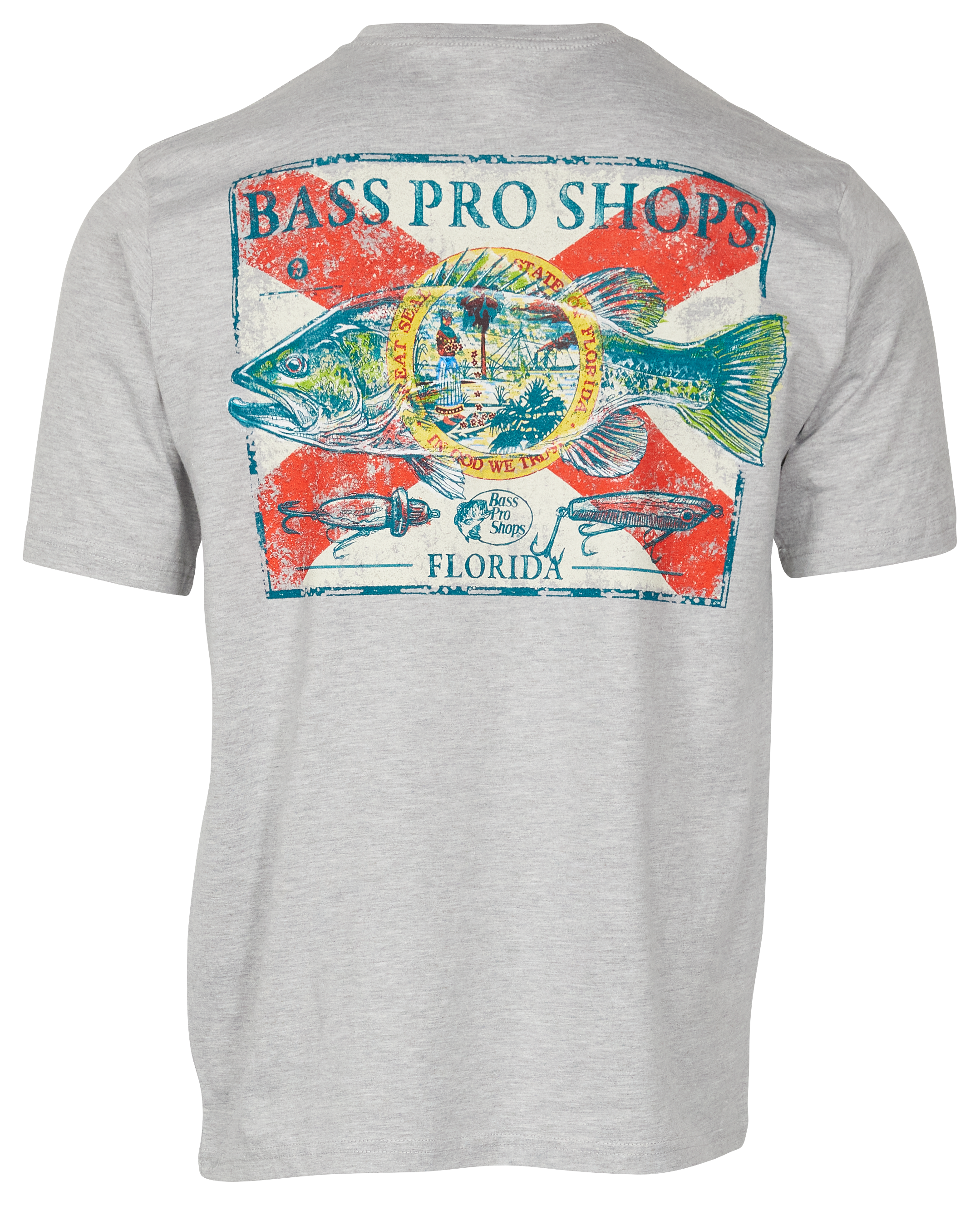 Bass Pro Shops Florida Bass Stamp Graphic Short-Sleeve T-Shirt for Men ...